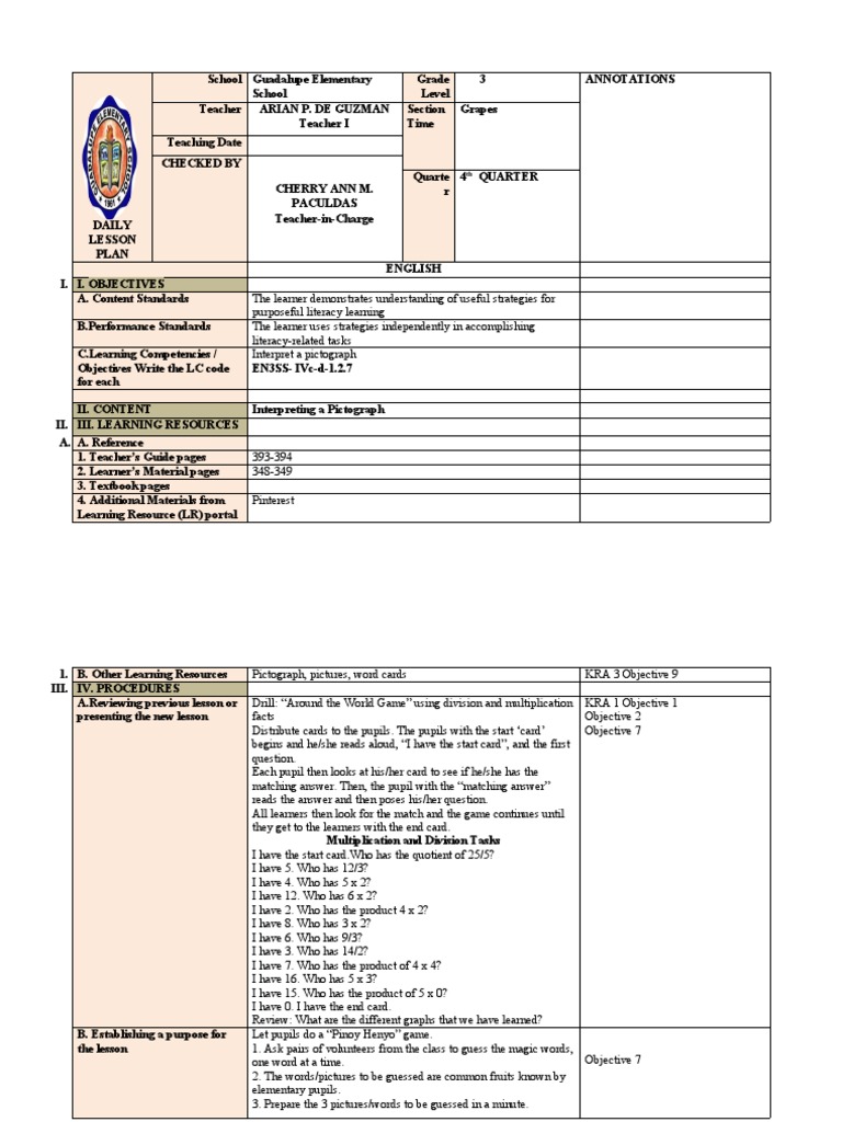 English Cot With Annotation | PDF | Learning | Human Communication