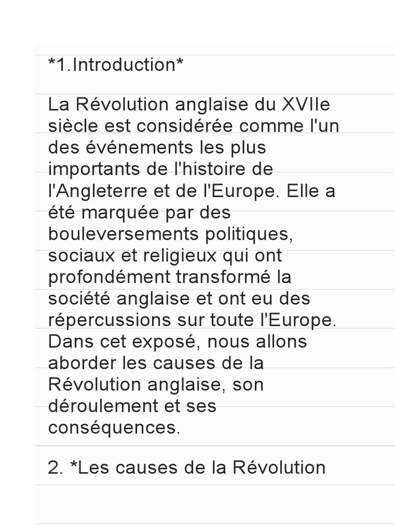 Causes de la Révolution anglaise | PDF | Voyages | Histoire