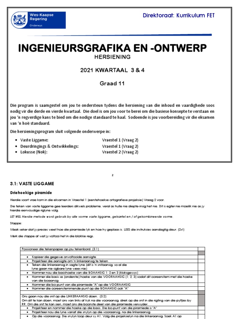 GR 11 Igo Hersiening Pakket - 2021 k3&4 | PDF