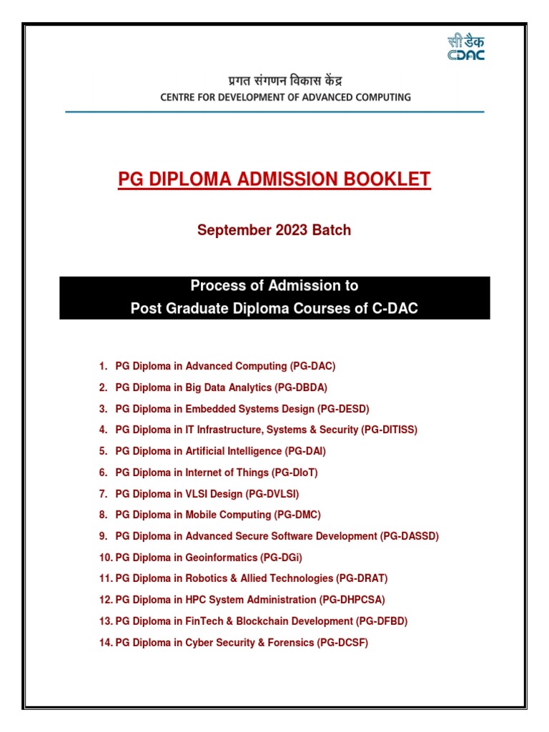 Admission Booklet | PDF