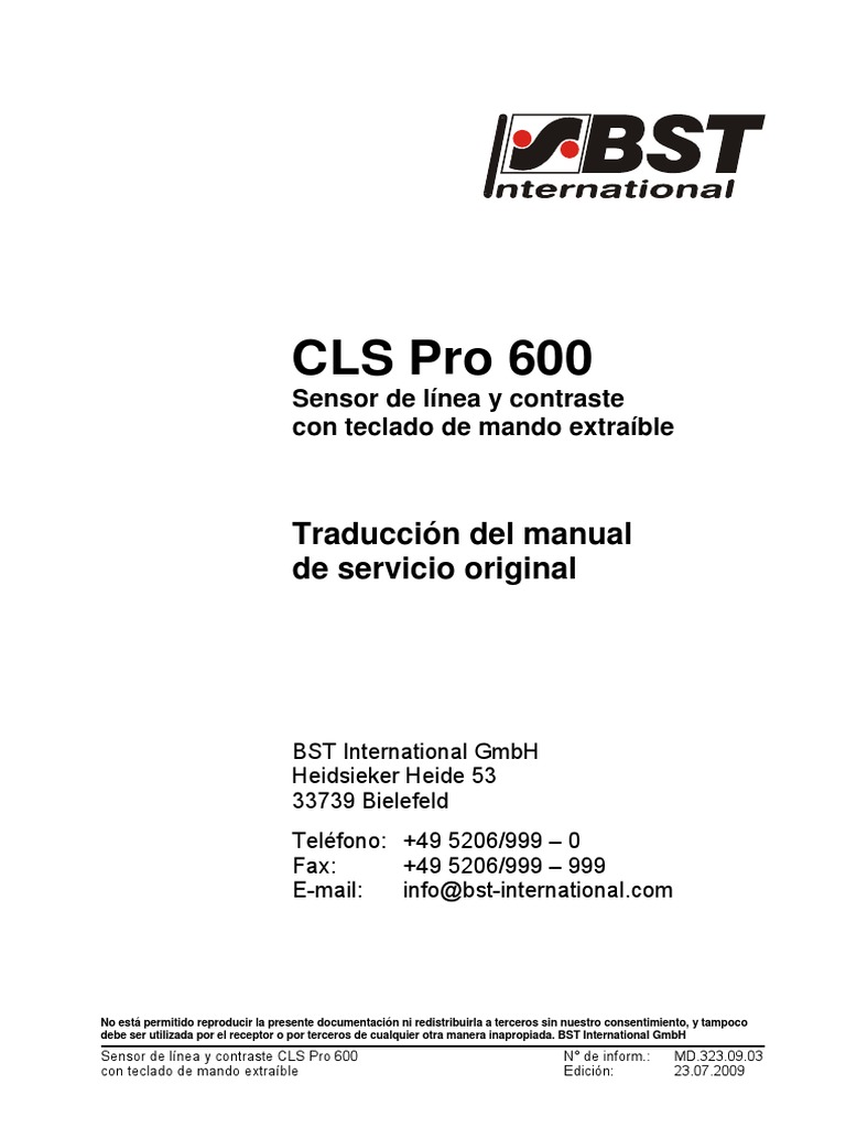 CLSPro600 Es | PDF
