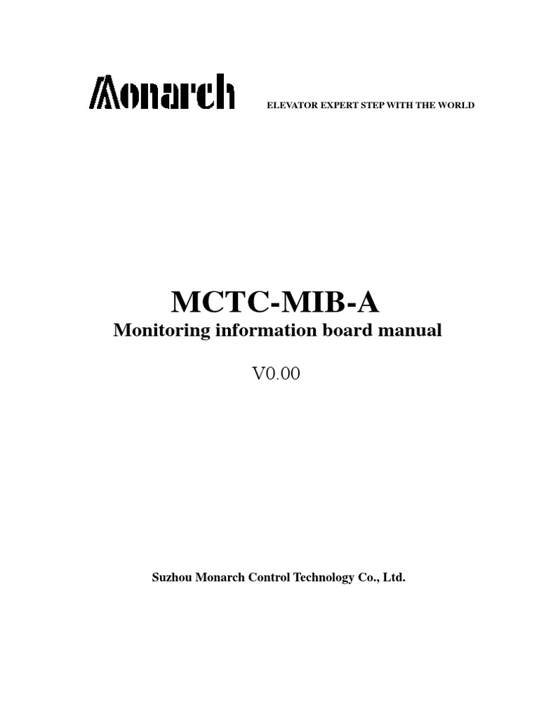 MCTC MIB A 小区监控使用指导 (英) V0.0 | PDF | Office Equipment | Computer Hardware