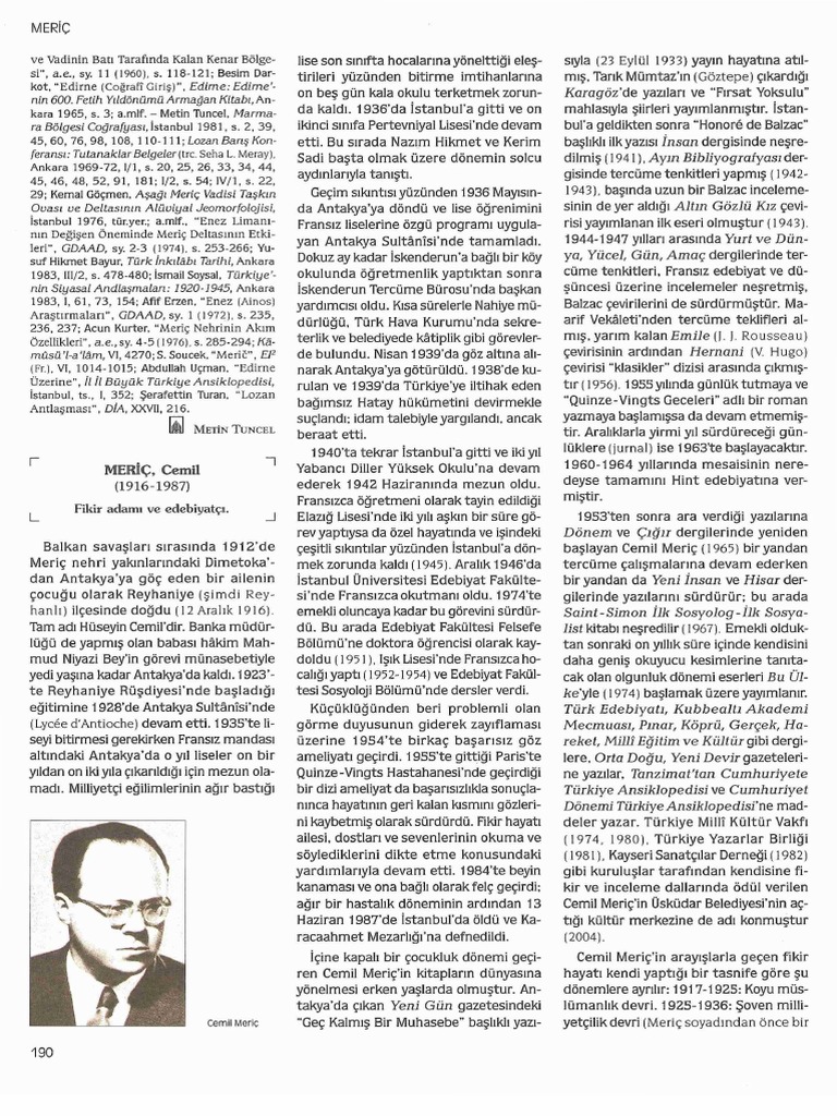 Cemil Meriç | PDF