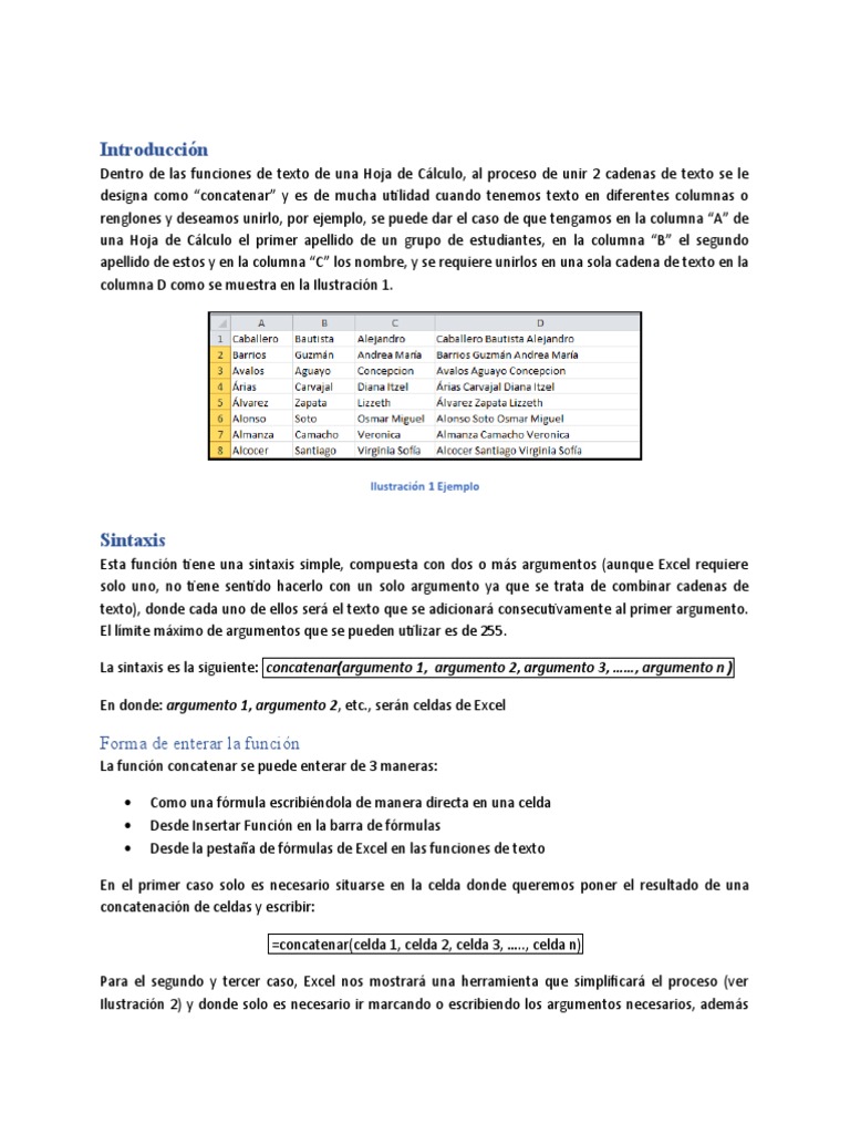 Concatenar | PDF