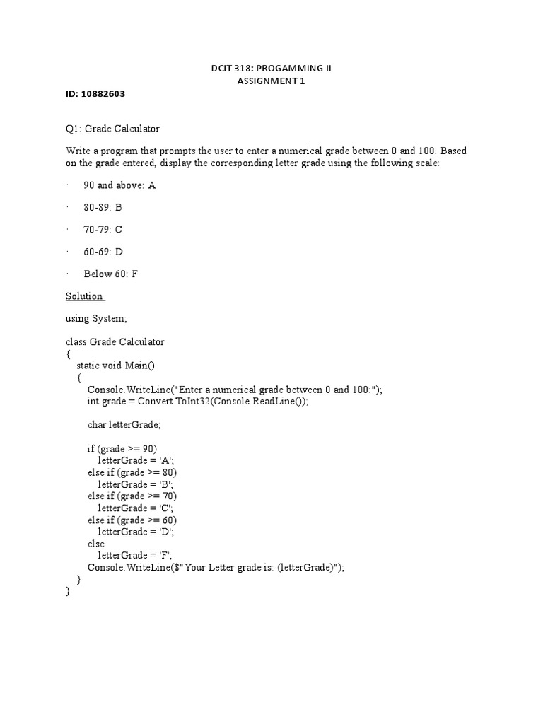 DCIT 318-Assignment 1-10882603 | PDF