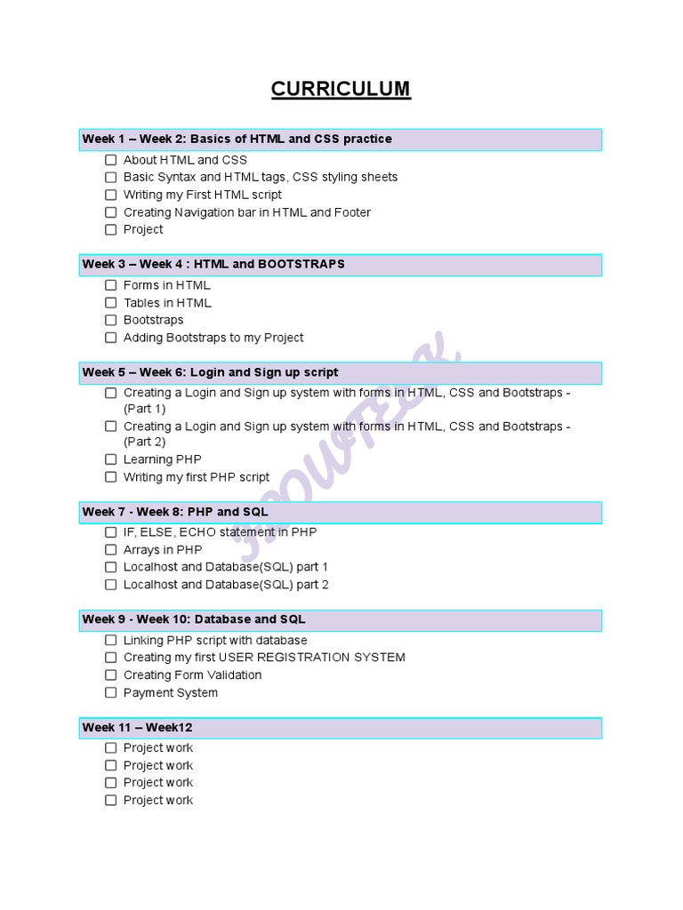 Curriculum | PDF | Computers