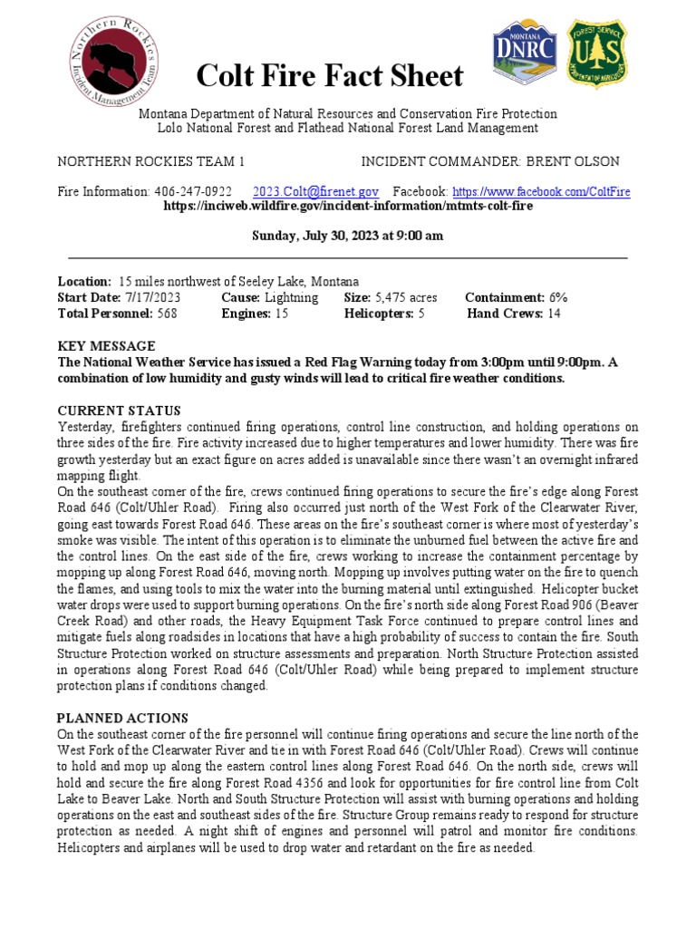 Colt Fire Fact Sheet - Final | PDF