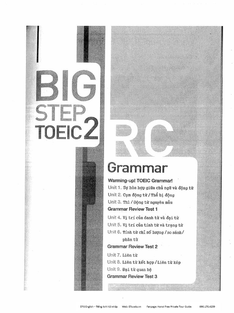 GRAMMAR - BIG STEP 2 - EFIS English Đã Xoay | PDF