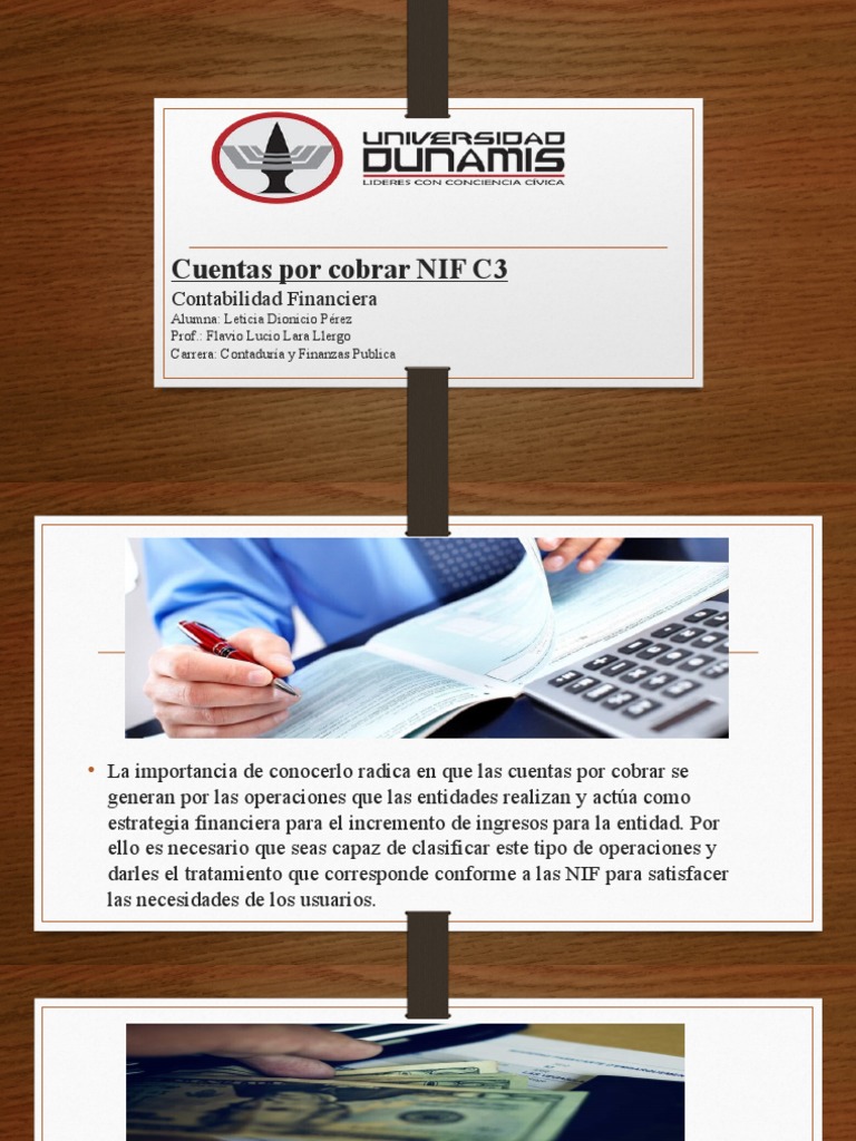 Cuentas Por Cobrar NIF C3 | PDF