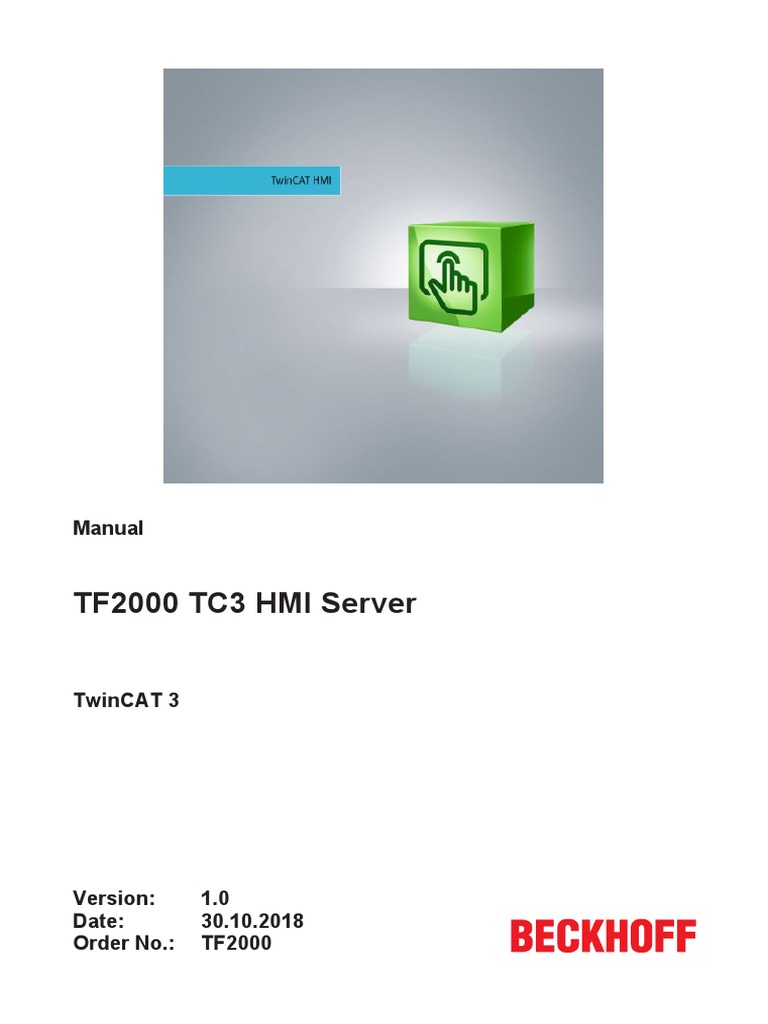 TF2000 TC3 HMI Server EN | PDF