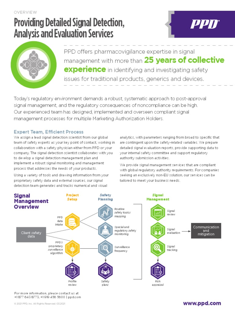 PPD-Pharmacovigilance-Signal-Detection | PDF