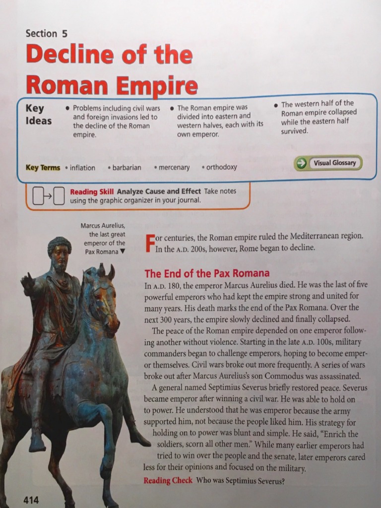 Copy of Decline of the Roman Empire | PDF