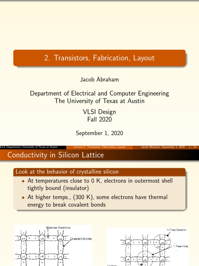 Transistors, Fabrication, Layout | PDF | Mosfet | Field Effect Transistor