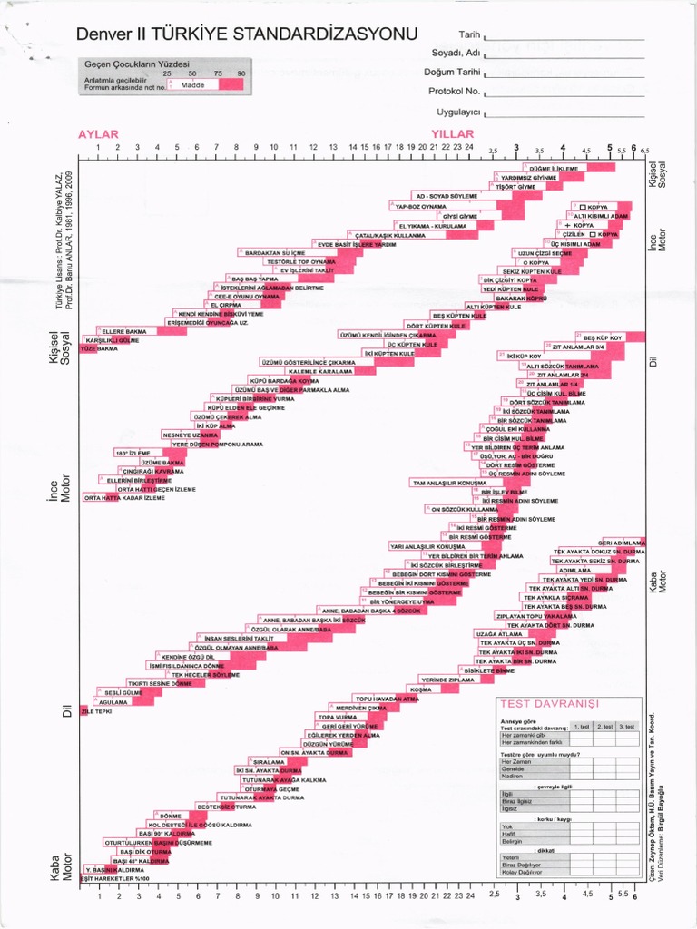 Denver 2 Gelişim Testi | PDF
