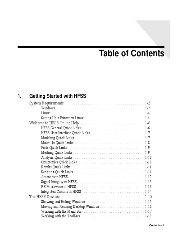 Hfss Onlinehelp | PDF