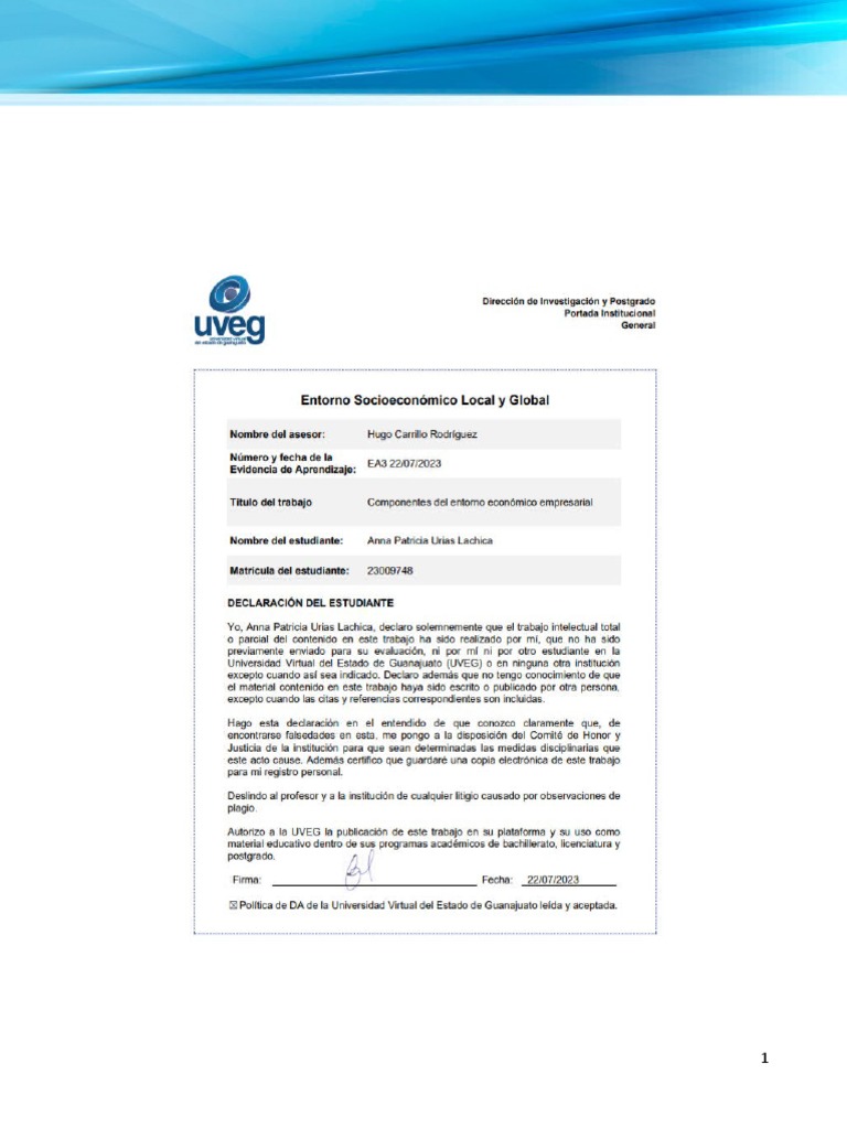 Urias Anna ESLyG EA3 | PDF | Business | Arancel