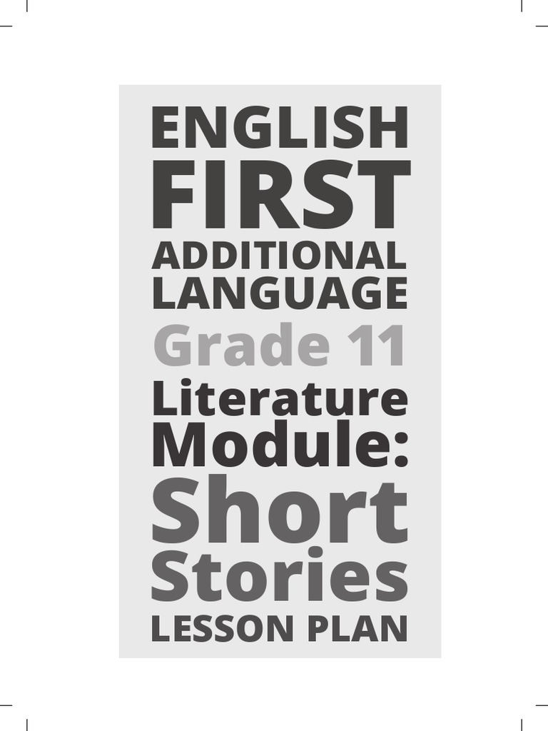 Grade 11 Short Story Lesson Plans | PDF | Learning | Thought