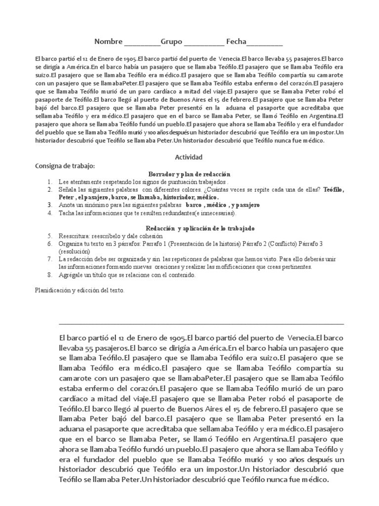 Plancha El Barco | PDF