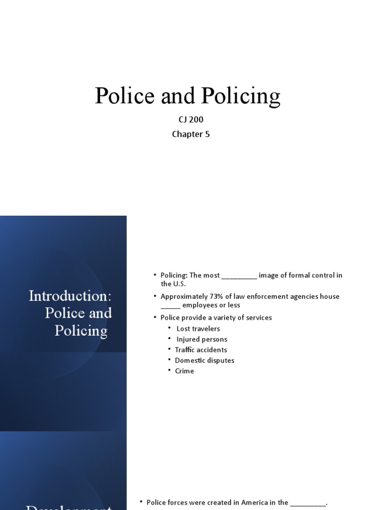 Overview of American Policing History | PDF
