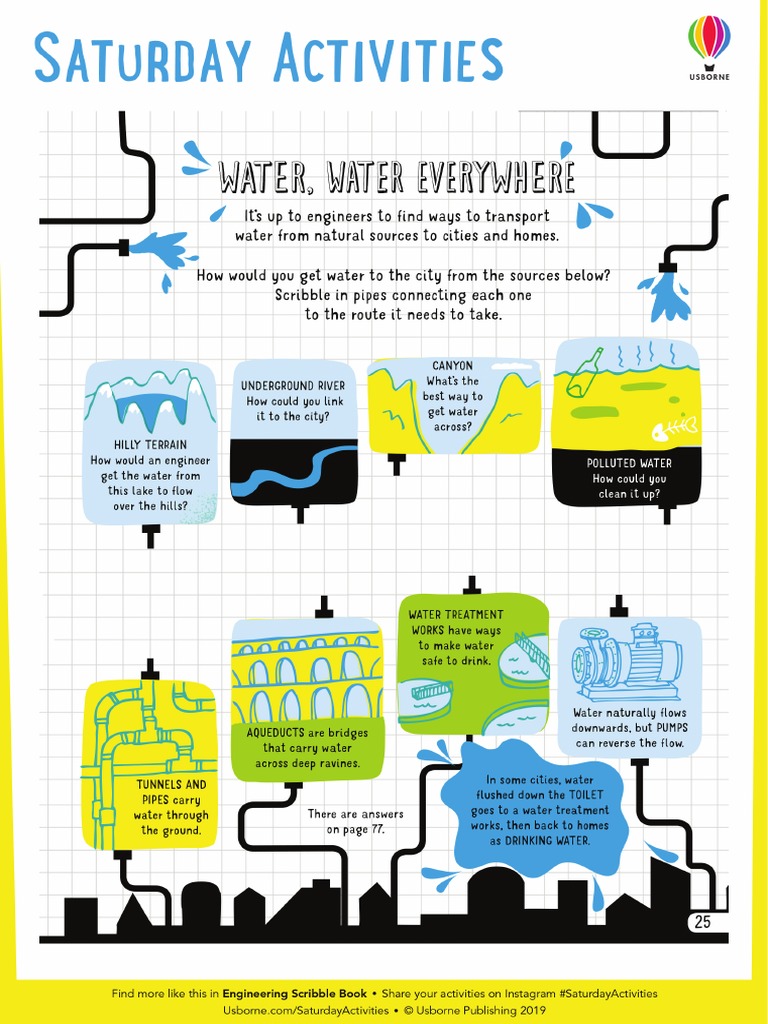 Water Water Water Engineering Scribble Book | PDF