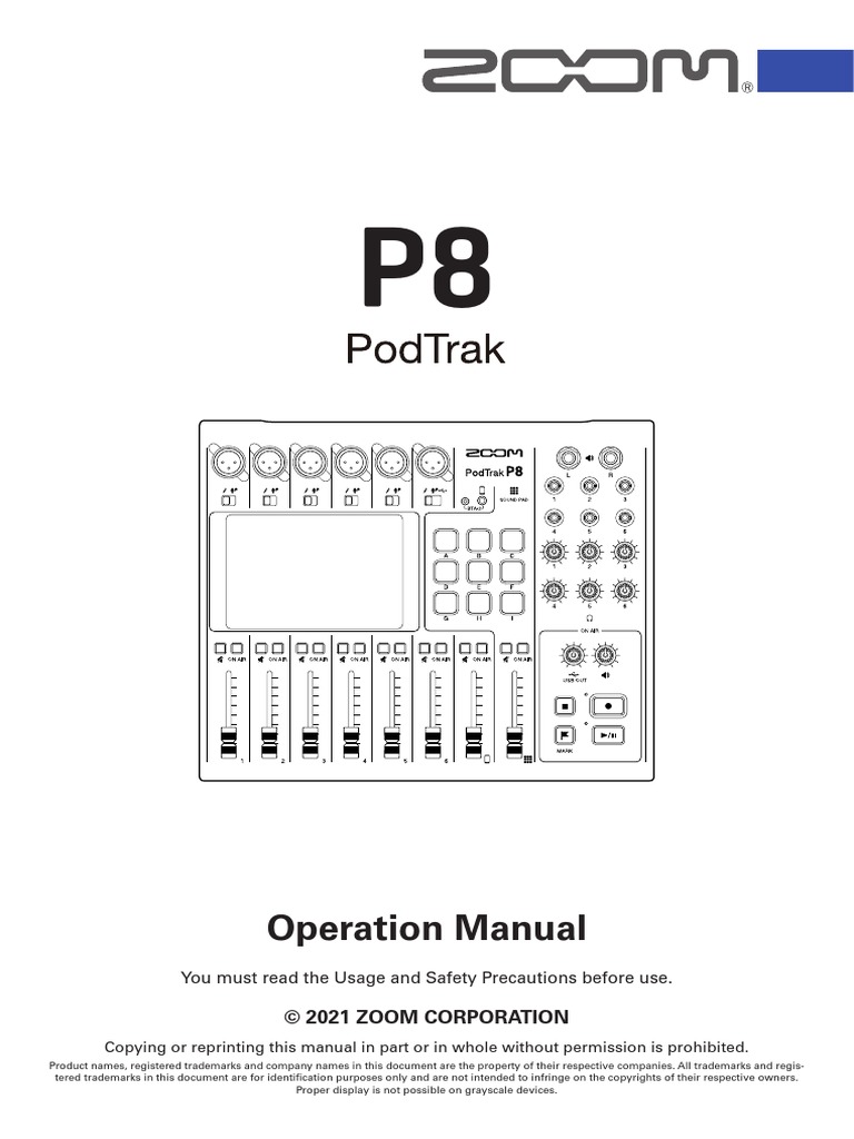 Manual de POD TRACK 8 | PDF