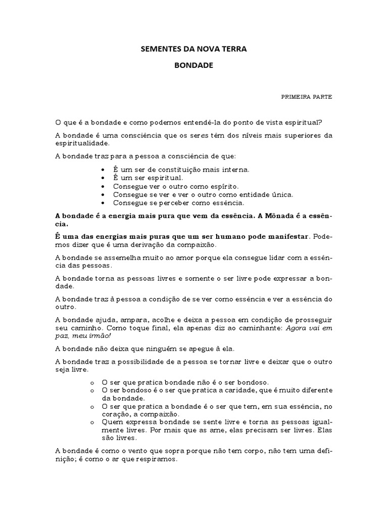 Bondade Pdf
