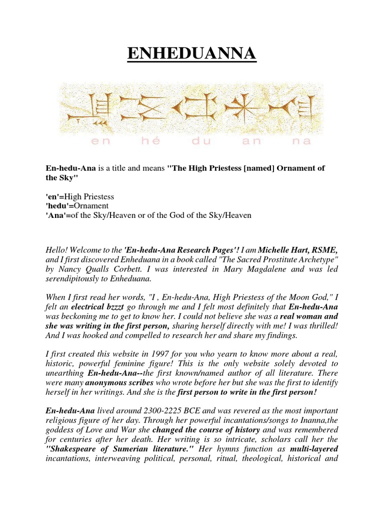 (-2270) Himnos de Enheduanna | PDF