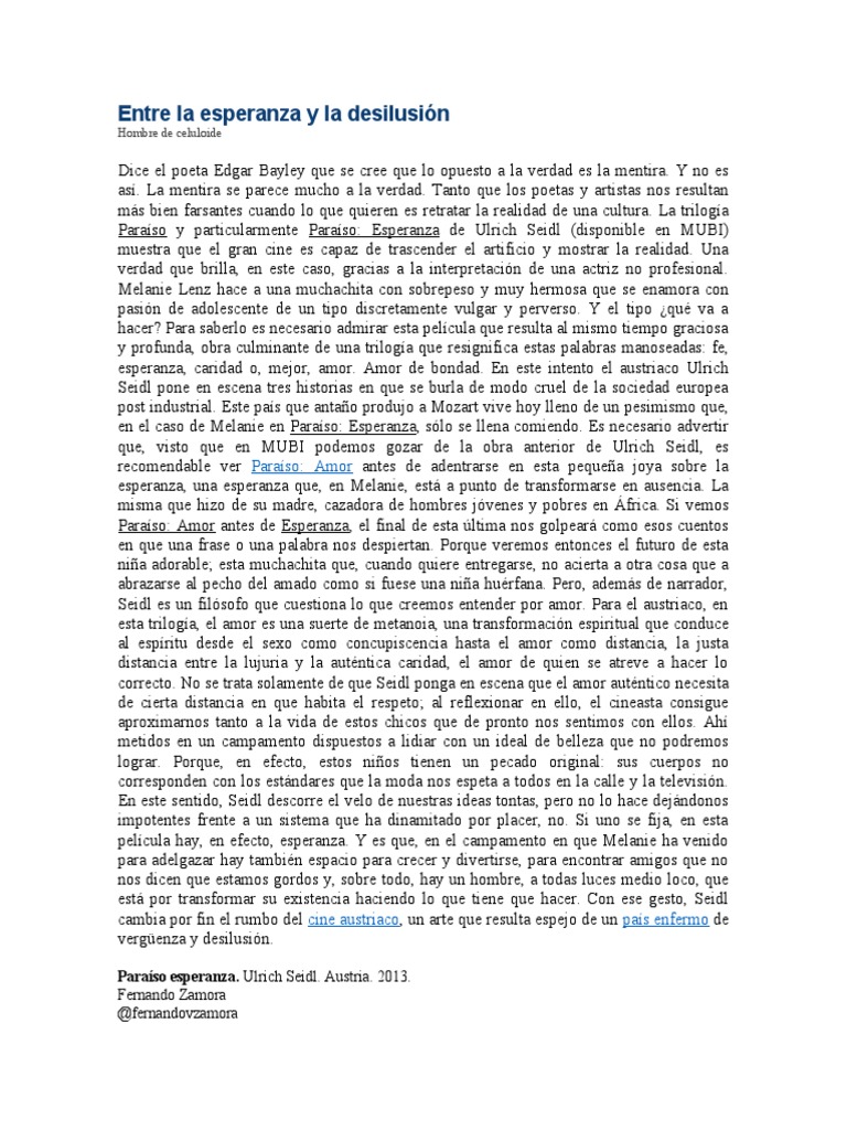 MLab Paraíso Esperanza | PDF | Amor