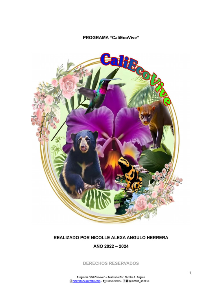 CaliEcoVive Completo | PDF | Entorno natural | Sustentabilidad
