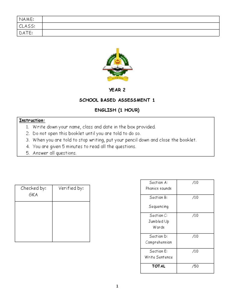 Year 2 English Sba 2023 | PDF | Foods | Cuisine