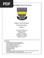 Grade 10 Life Orientation Term 3 | PDF | Adolescence | Human Nature