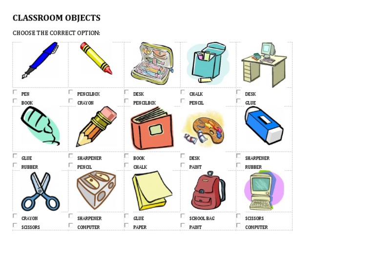 Classroom Objects | PDF
