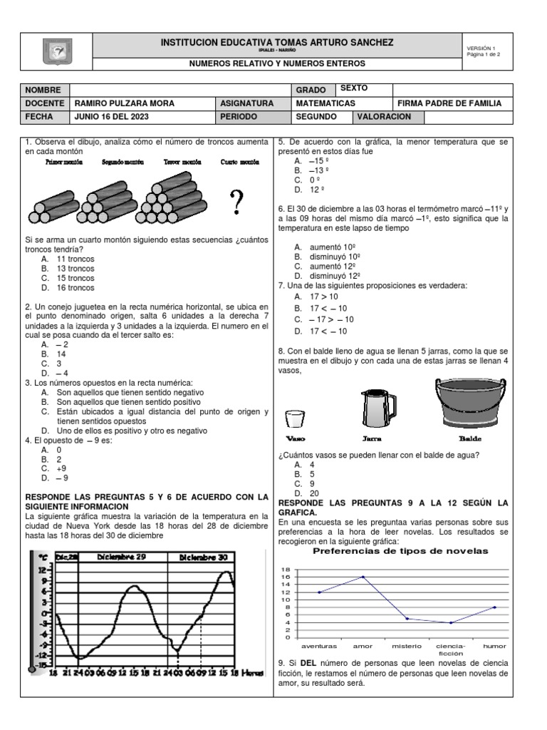 Eva2. Enteros 2 P | PDF