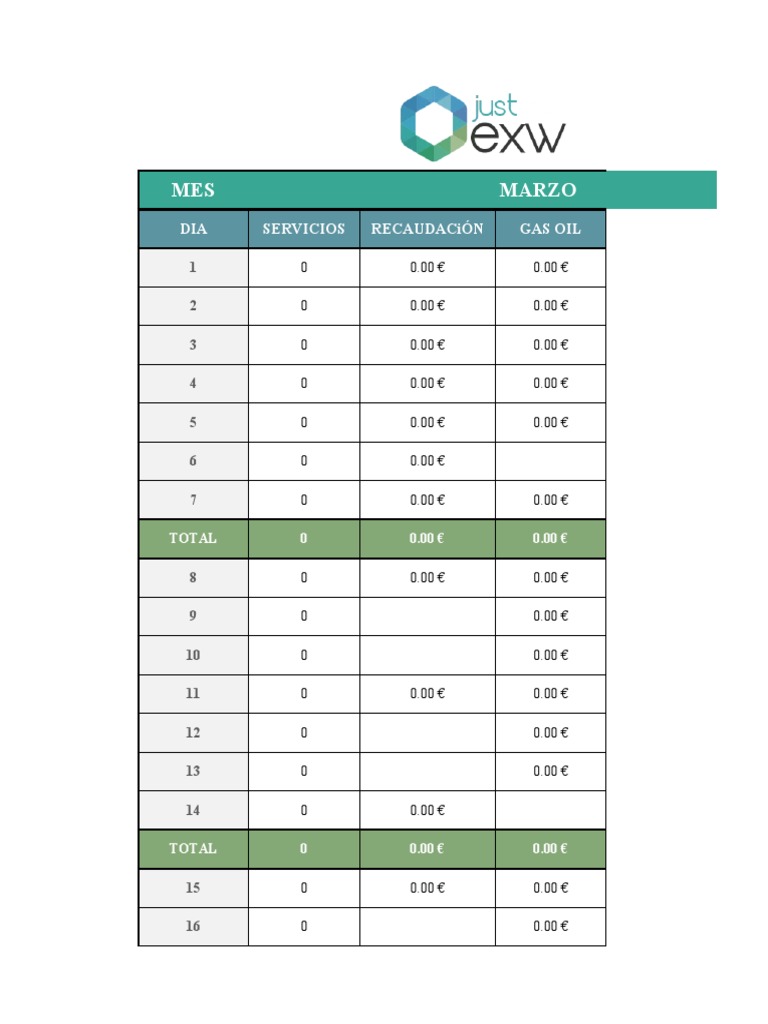 Plantilla Excel Control de Taxi | PDF | Non Renewable Resources ...