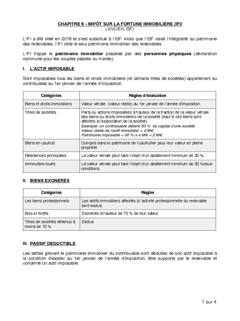 Chapitre 5 - Ifi | PDF