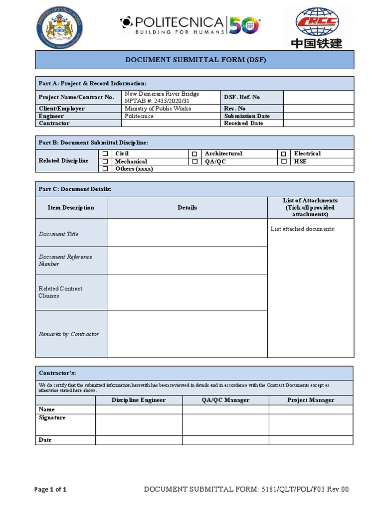 试验室封面3. DSF 5181-QLT-POL-F03 Rev.00 | PDF | Private Law | Business