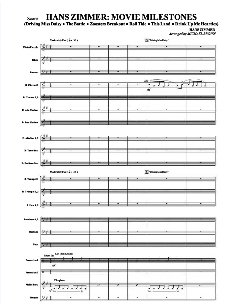 PDF Hans Zimmer Movie Milestone Michael Brown | PDF