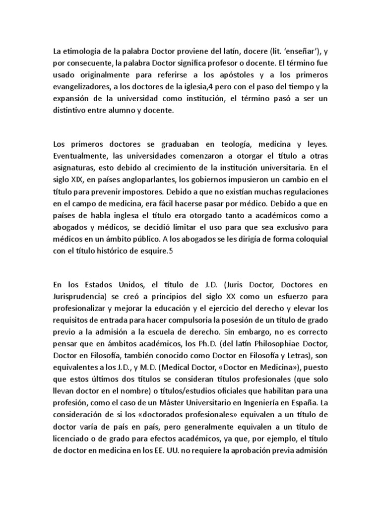 Qué Es Un Doctorado | PDF | Doctorado | Etapas educativas