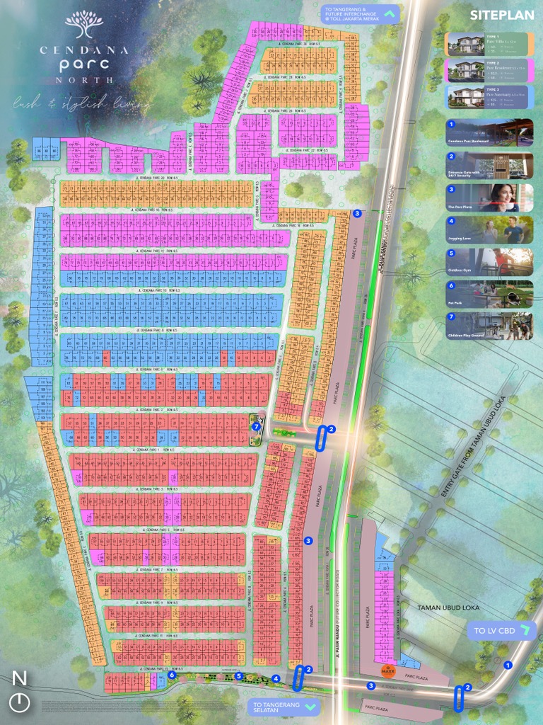 Siteplan Cendana Parc North Full Version | PDF