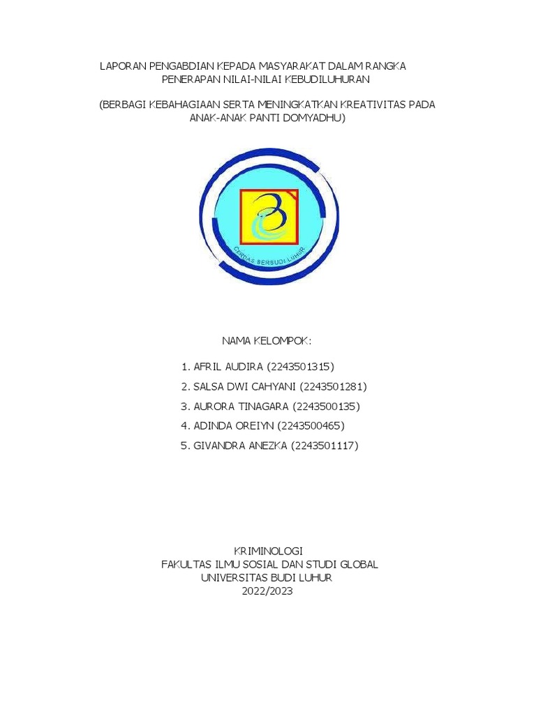 Format Proposal Laporan AWBL | PDF