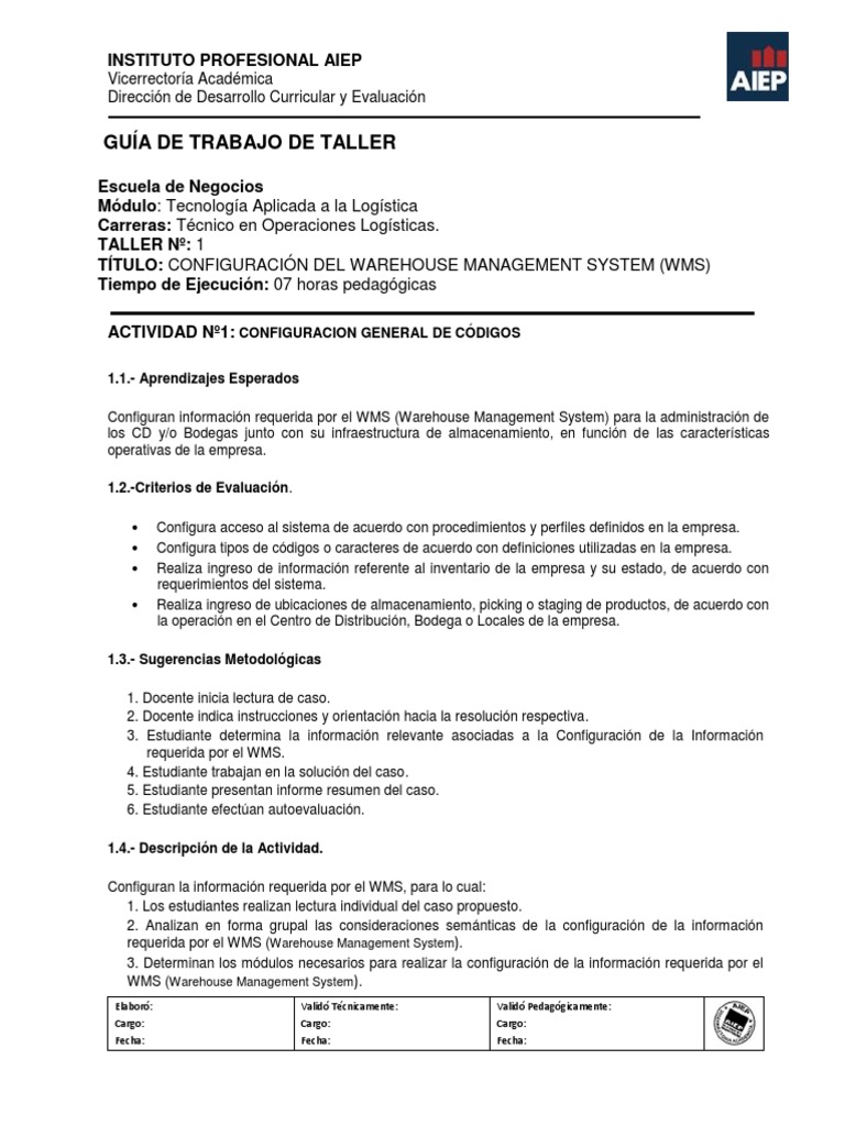 Guía Taller Invas 1 | PDF