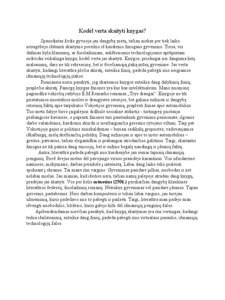 1 Kl. 1 Rasinys - Pavyzdinis | PDF