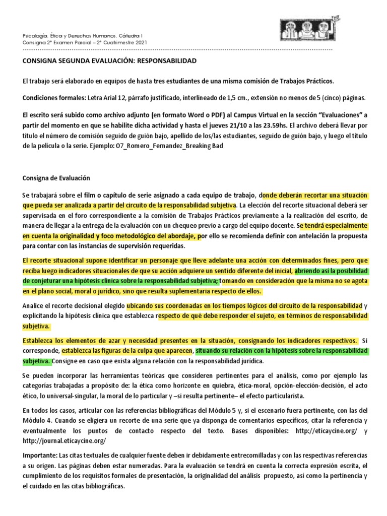 2021IIC - Consigna Segunda Evaluación Parcial | PDF