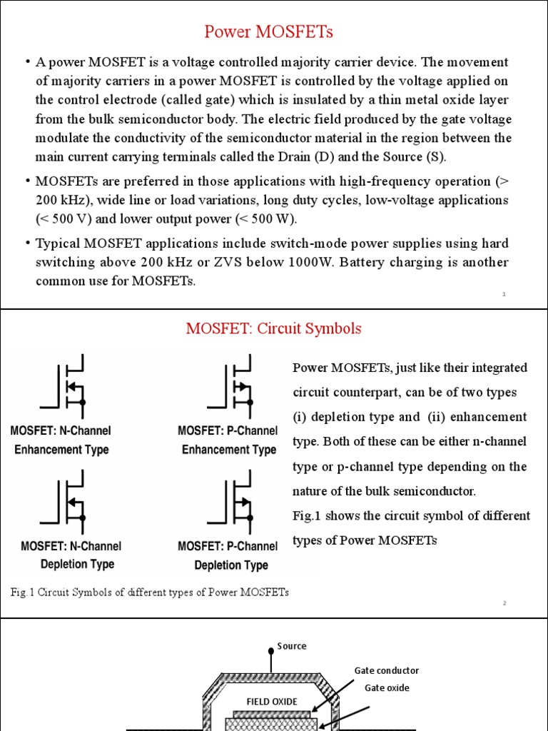 Power Mosfets | PDF | Field Effect Transistor | Mosfet