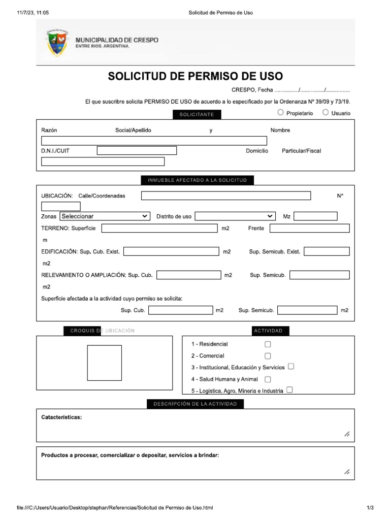 Permiso de Uso | PDF Permiso de Uso | PDF