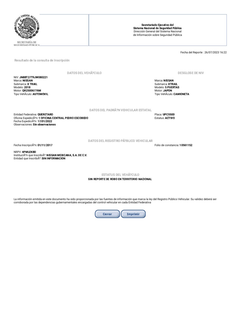 Sujetosobligados - Repuve.gob - MX 8046 Repuve consultaRPV - Do | PDF ...