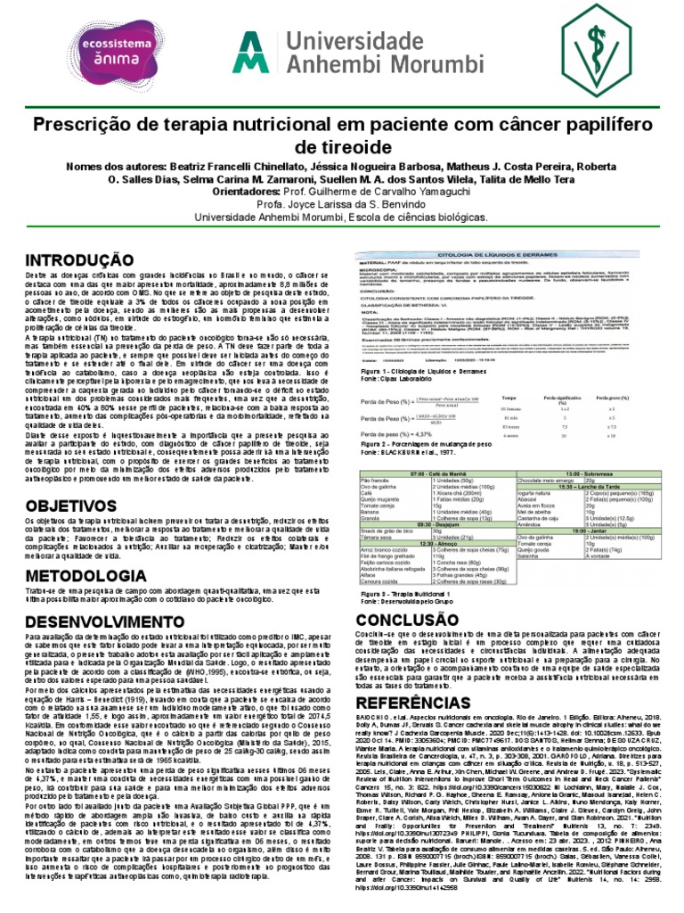 Modelo - Poster A3 | Download grátis PDF | Câncer | Tireoide
