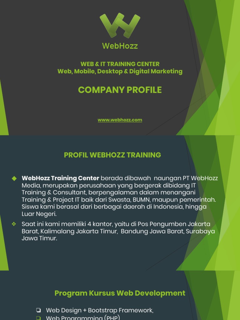 Company Profile Webhozz Training | PDF Company Profile Webhozz Training | PDF