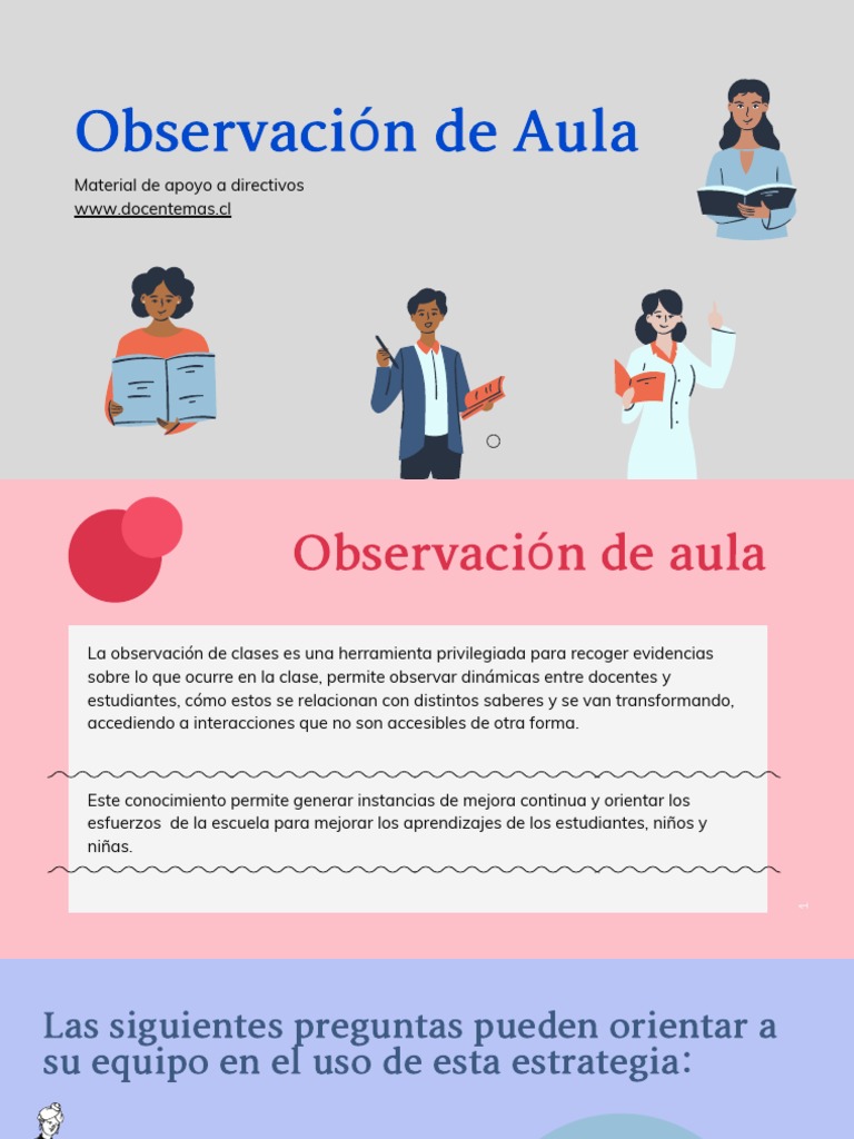 Estrategias de Observación de Aula | PDF | Salud y bienestar | Ciencia y matemáticas