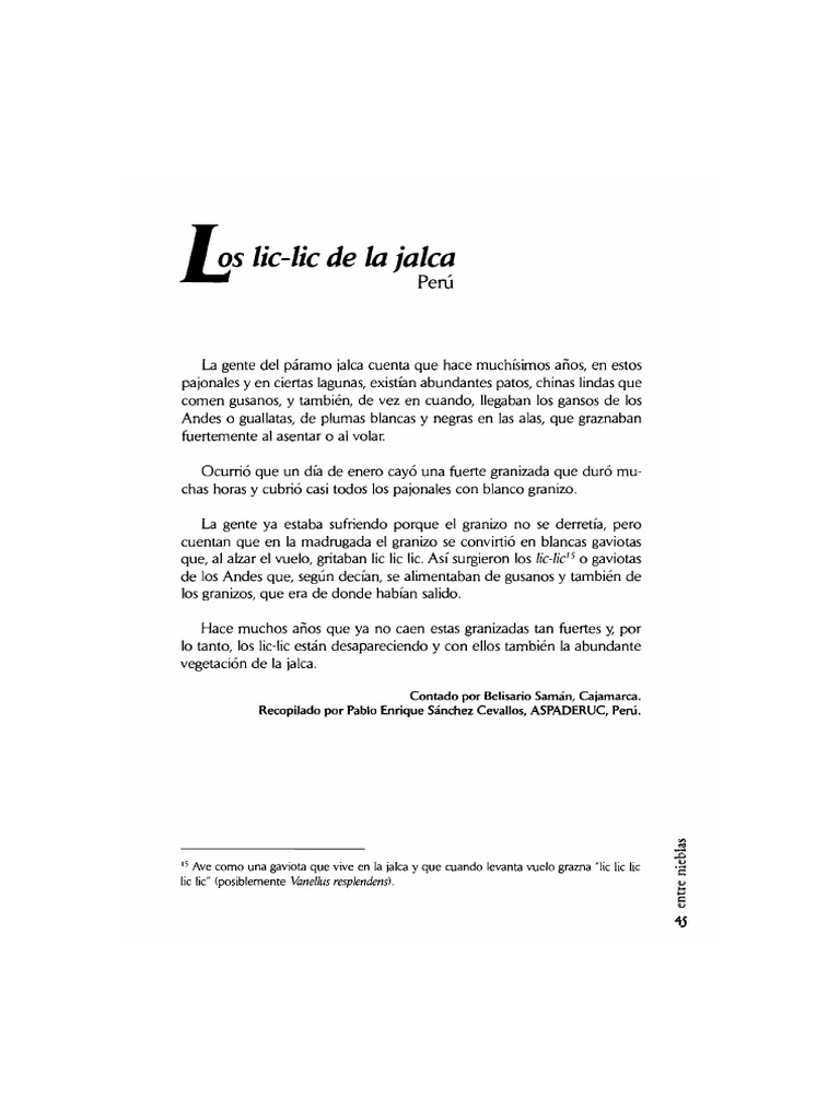 Los Lic-Lic de La Jalca | PDF